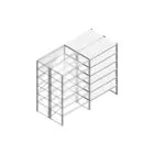 Aanbouwsectie Nedcon SF Legbordstelling 2000x1270x1200mm hxbxd 6 ...